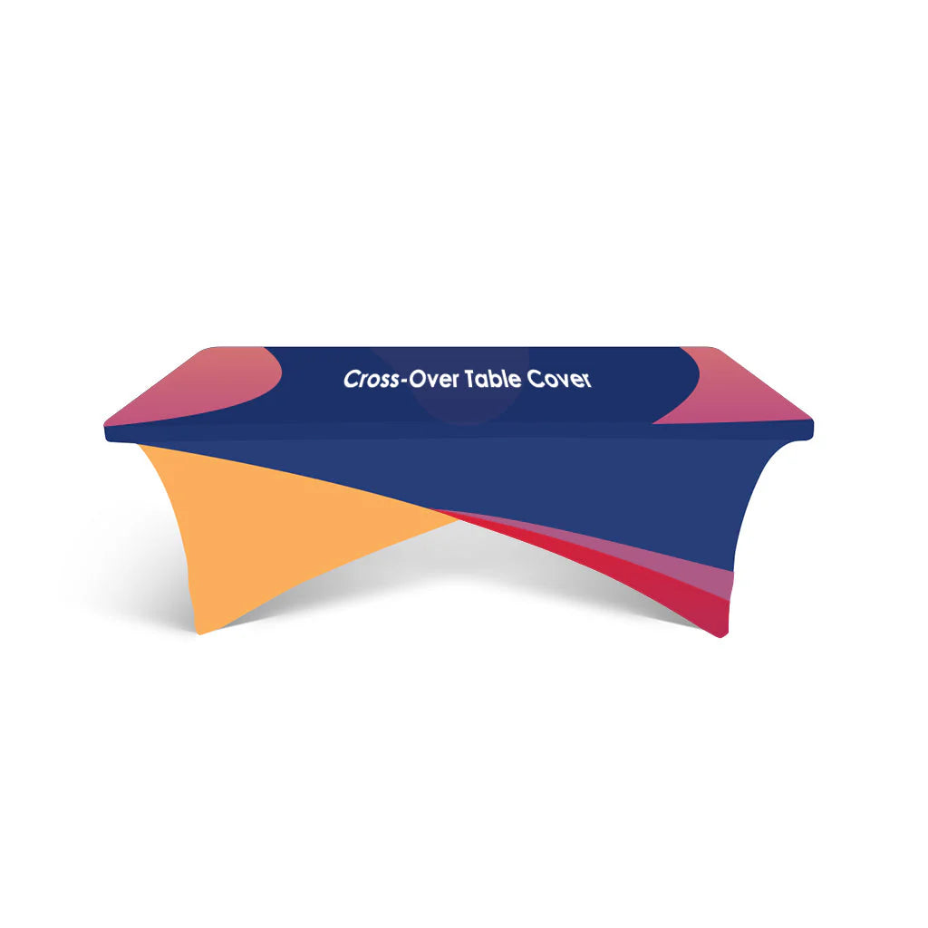 Cross-over Stretch Table Cover for Events – Backdropsource UAE