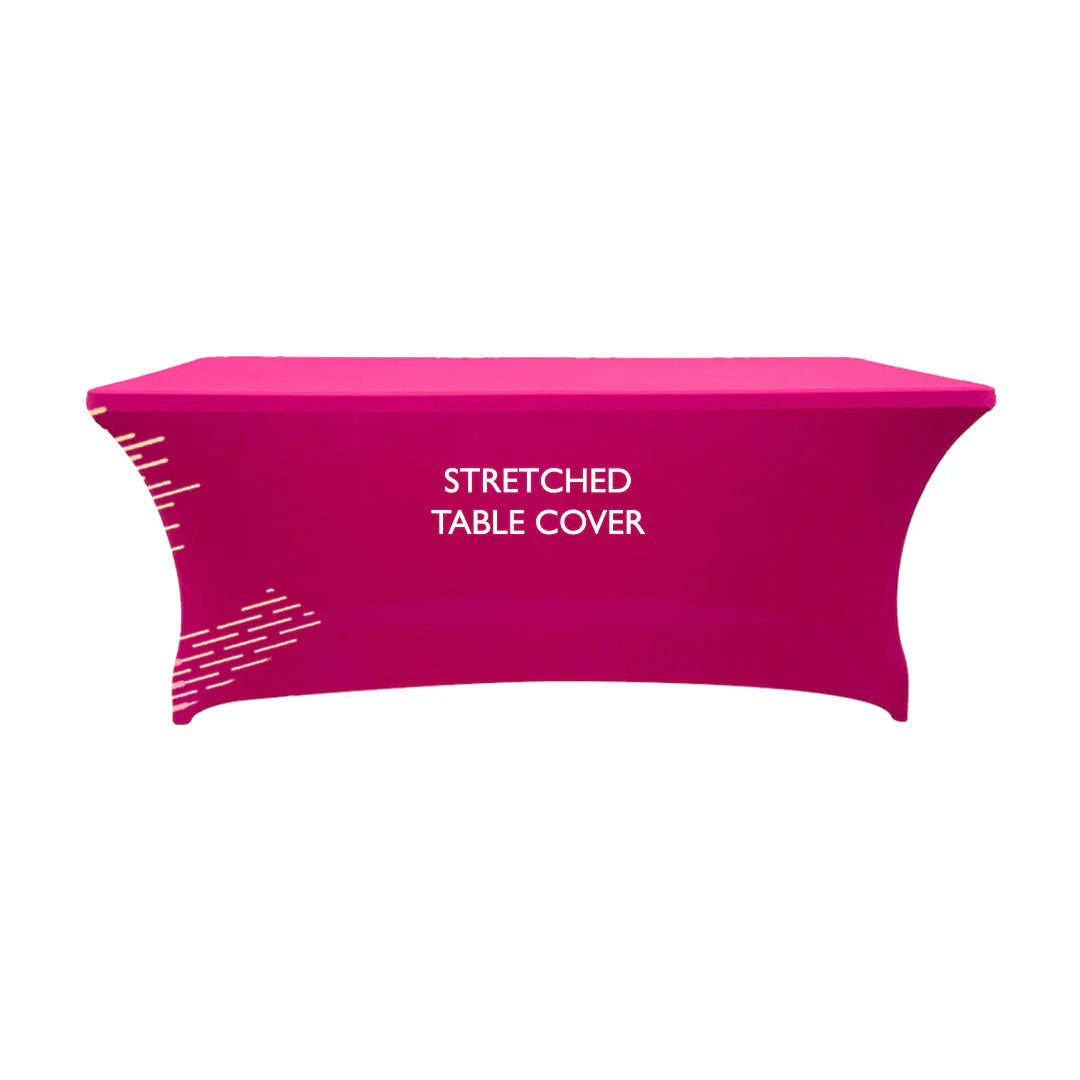 Custom Stretched Table Covers | Printed Fabric Tablecloth – Backdropsource UAE