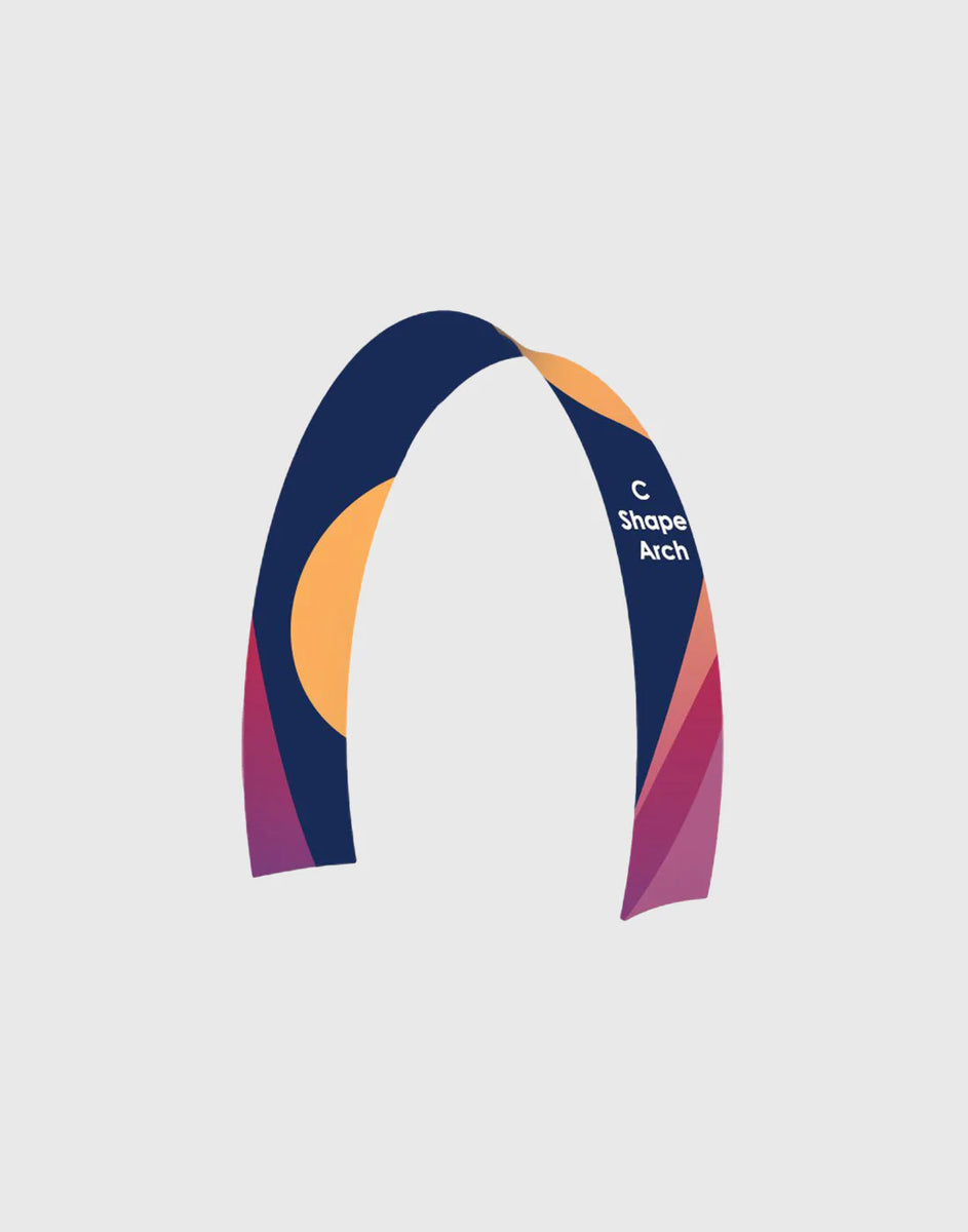 C Shape Tension Fabric Arch 3m UAE | Event & Exhibition Arch ...