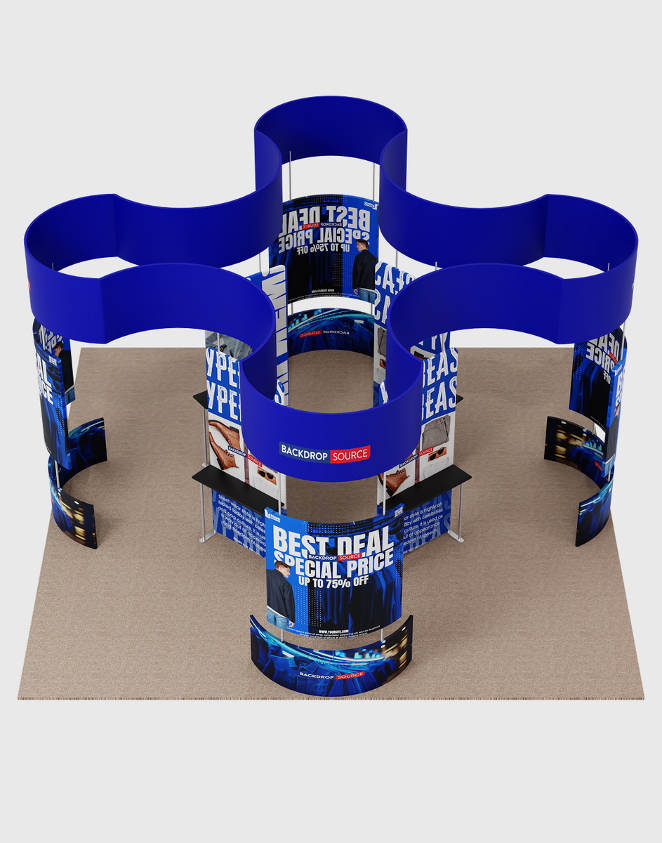Modular Booth Kits 6m x 6m - Model 14 – Backdropsource UAE