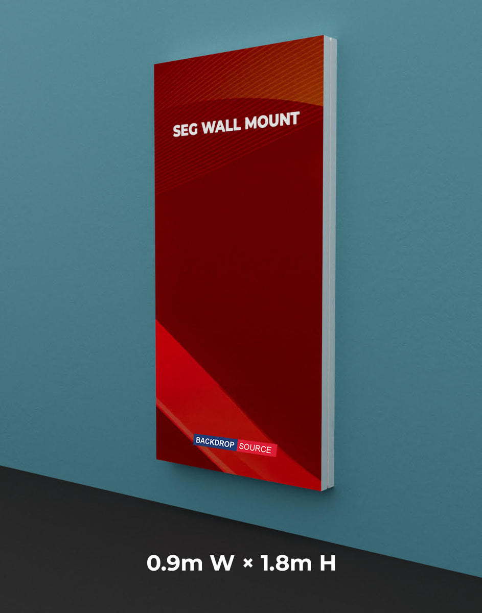 Wall-Mounted SEG Fabric display – Backdropsource UAE