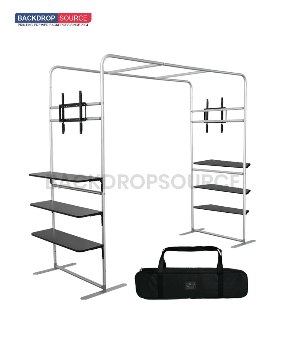 Square Arch Booth Display with Shelf & TV Mount UAE | Trade Show ...