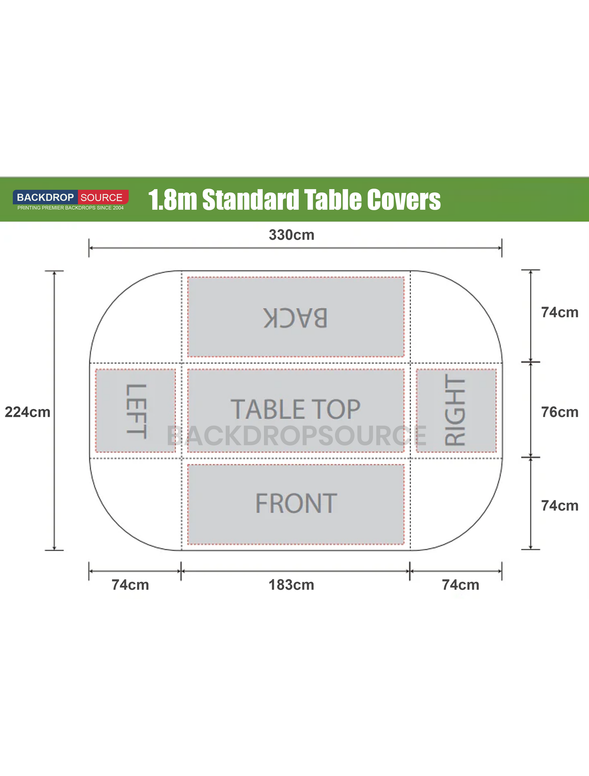 Standard Table Covers: Elevate Your Event Setup – Backdropsource UAE