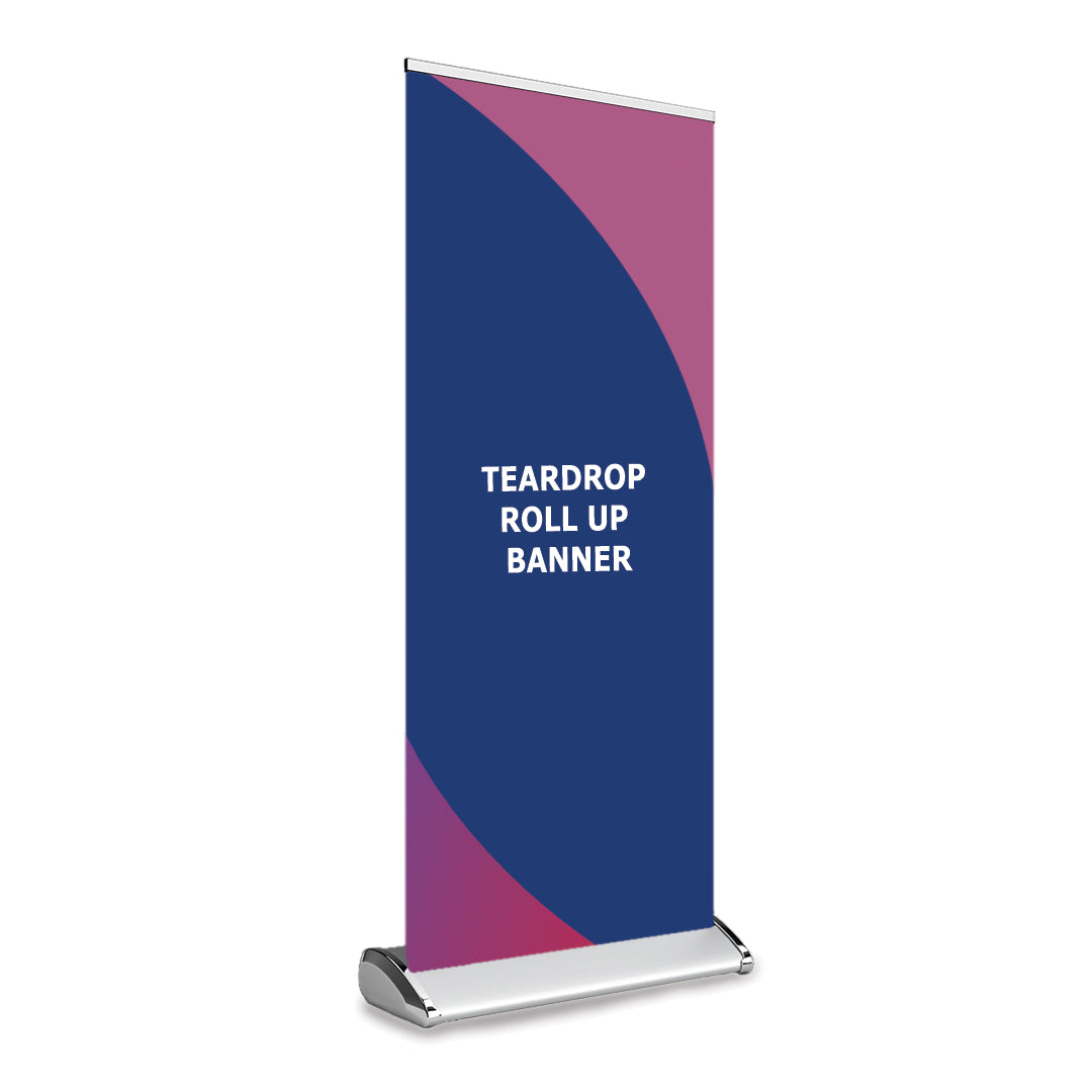 Teardrop Roll Up Retractable Banner – Backdropsource UAE
