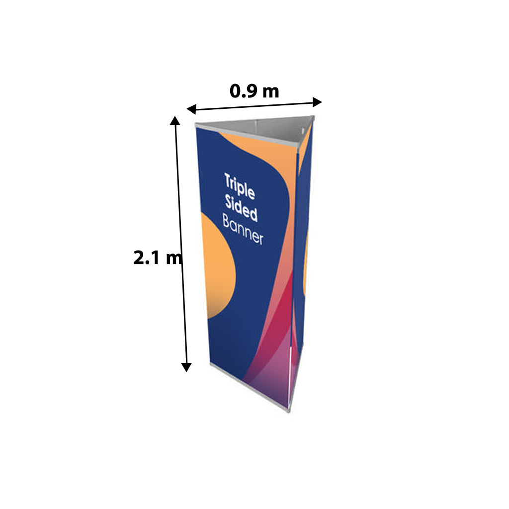 Tri-Banner 3 Sided Triangle Display Stand for All Events ...