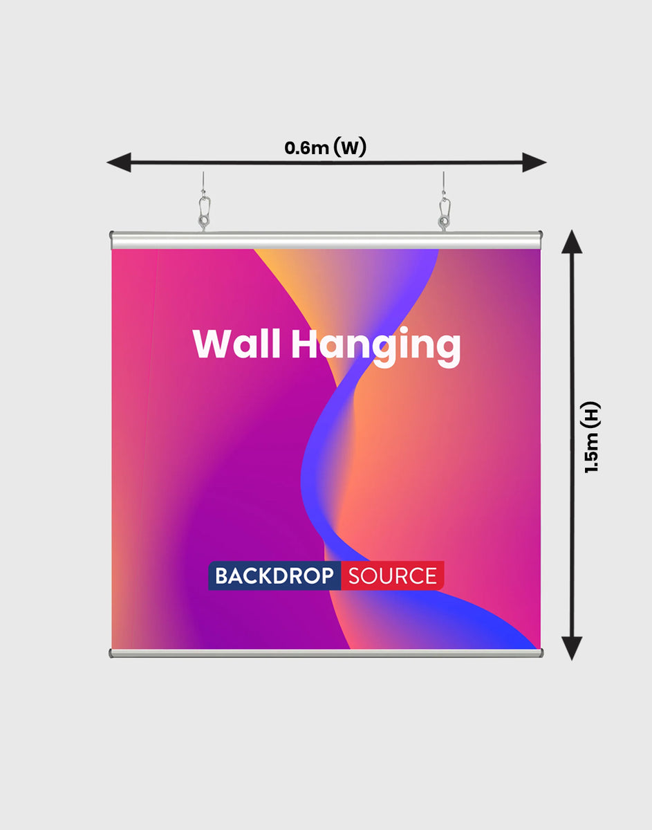 Custom Wall-Hanging Backdrop with Clamps – Backdropsource UAE